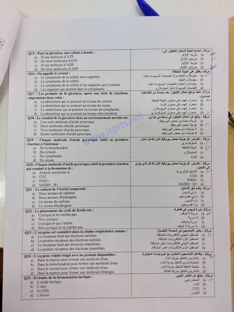 Exemples de concours – ISPITS